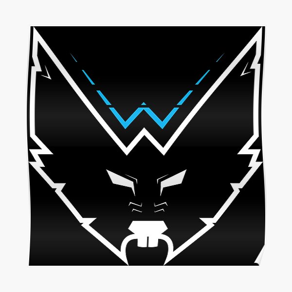 "Wicked Wombat white outline" Poster for Sale by Skiles | Redbubble