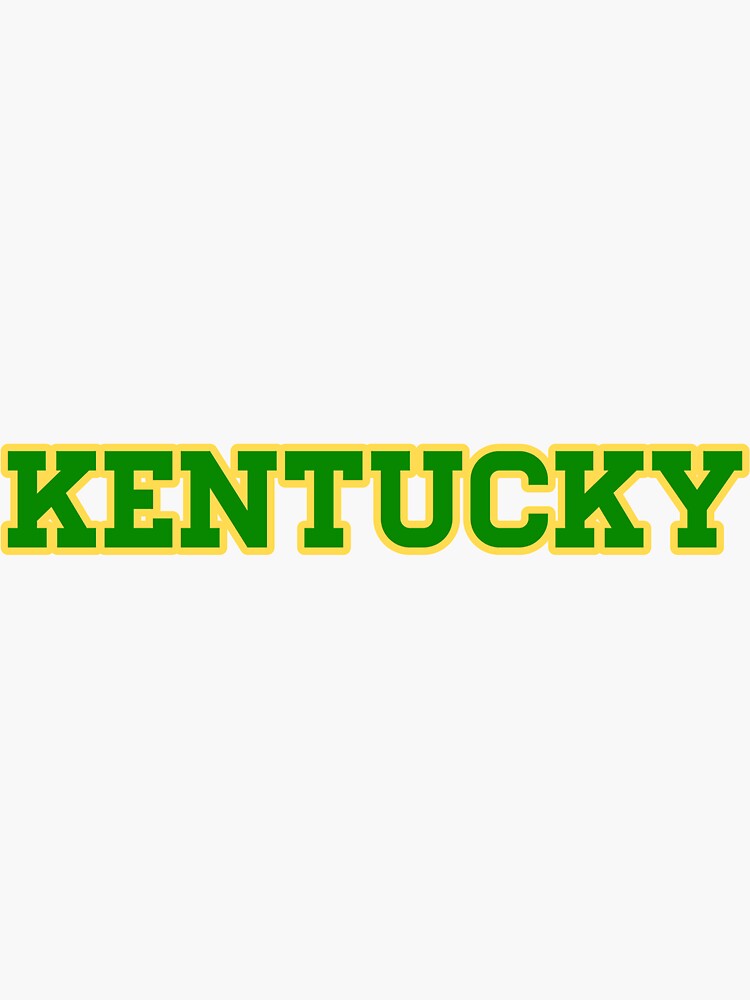 "Kentucky Sticker" Sticker for Sale by madelinepatrick | Redbubble