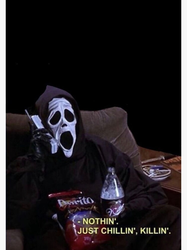 Poster for Sale mit "SCREAM / Just Chillin" von h-baileyy | Redbubble