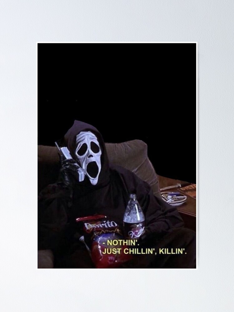 Poster for Sale mit "SCREAM / Just Chillin" von h-baileyy | Redbubble