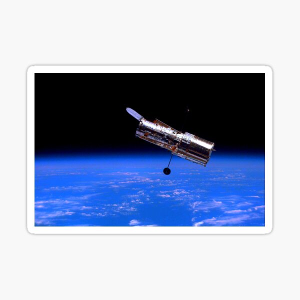 Hubble Stickers Redbubble HUBBLE SPACE TELESCOPE 3D' Poster