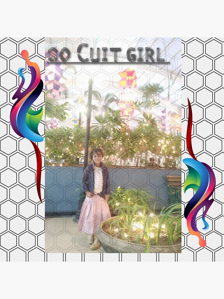 "so cutie girl art" Sticker for Sale by romikhan | Redbubble