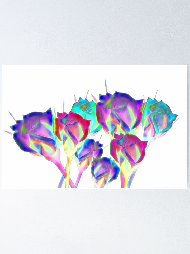 "Pastel infrared roses" Poster for Sale by redwitchart | Redbubble