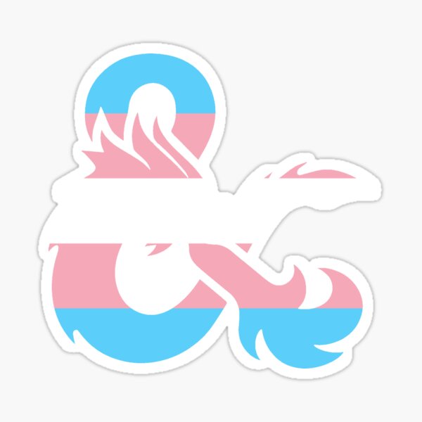 "Dungeons and Dragons Trans Pride Flag" Sticker for Sale by Ric-Sauce ...