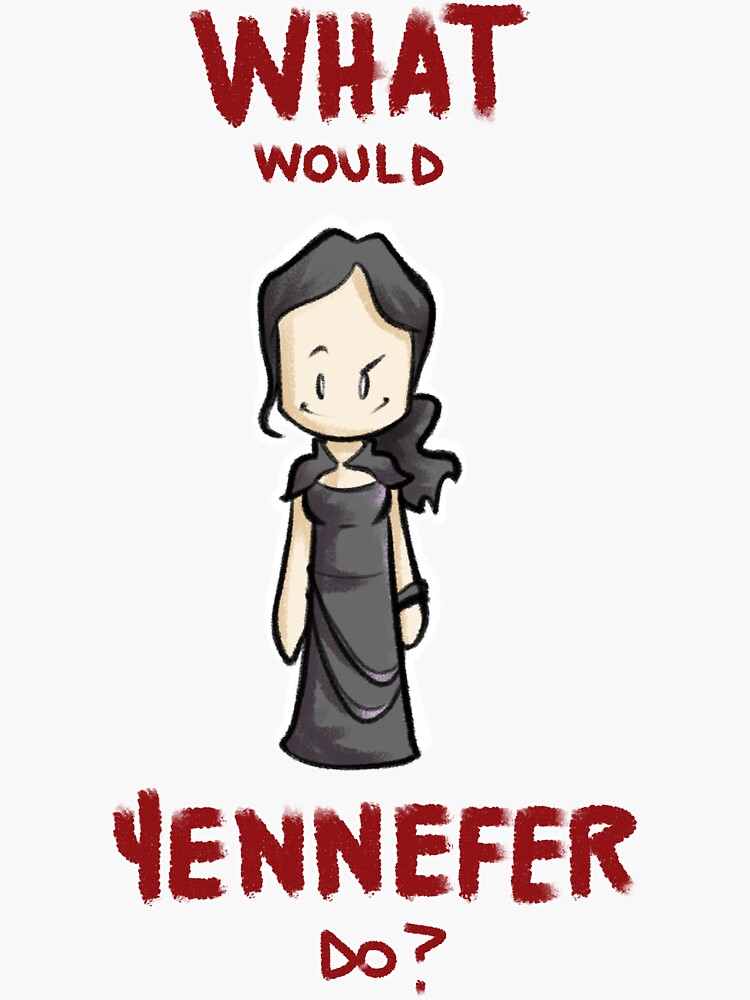 "WW Yennefer do?" Sticker for Sale by ArryDDragons | Redbubble