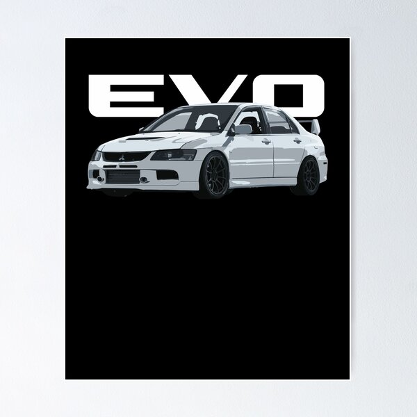 "EVOLUTION IX EVO 9 JDM Mitsubishi" Poster for Sale by cowtownCOWBOY ...