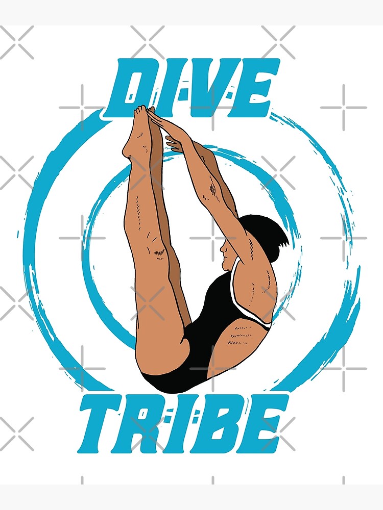 "Womens Diving Dive Tribe by Springboard Platform Diver Gifts" Canvas ...