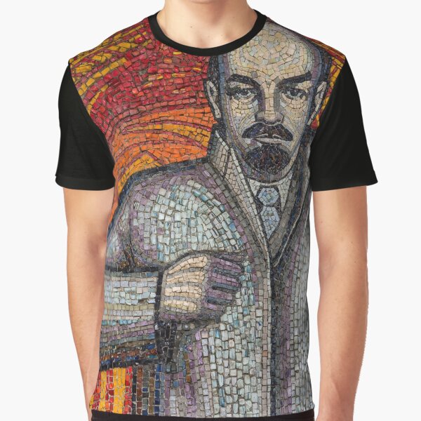 "Lenin Graffiti Mosaic" Graphic T-Shirt for Sale by Cryptodesignz ...