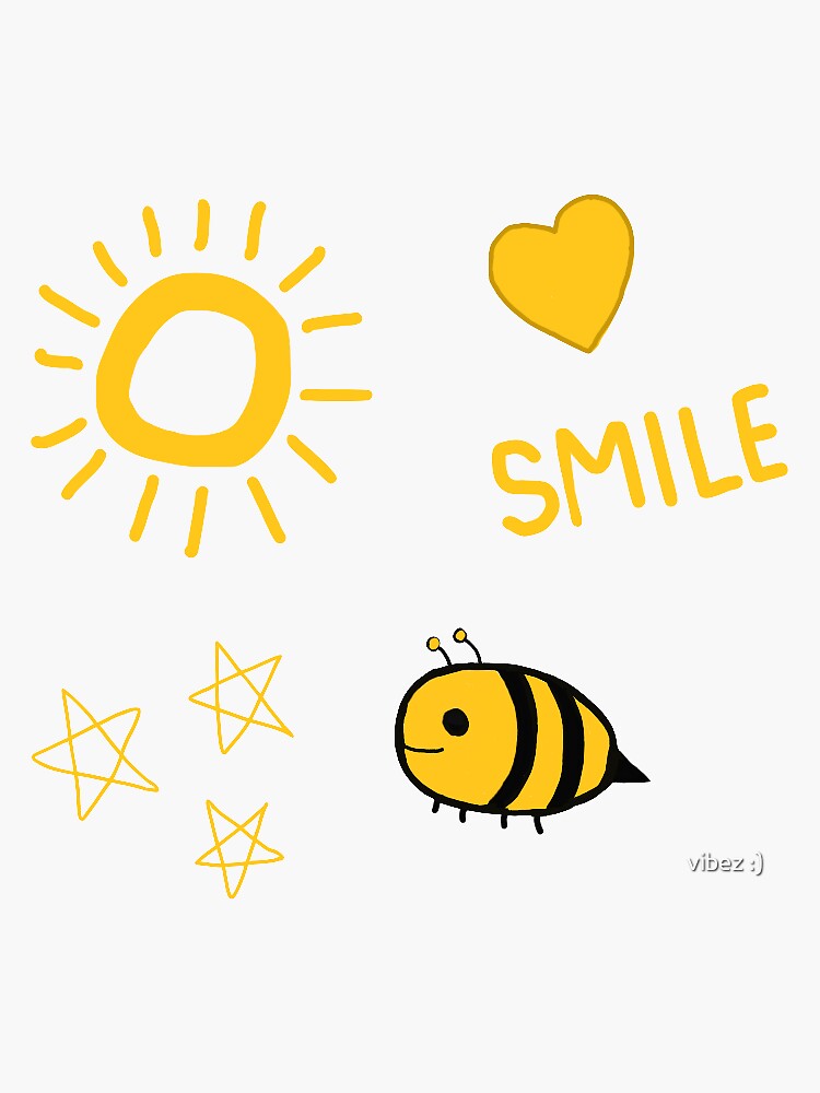 "yellow sticker pack " Sticker by sophiethecow | Redbubble