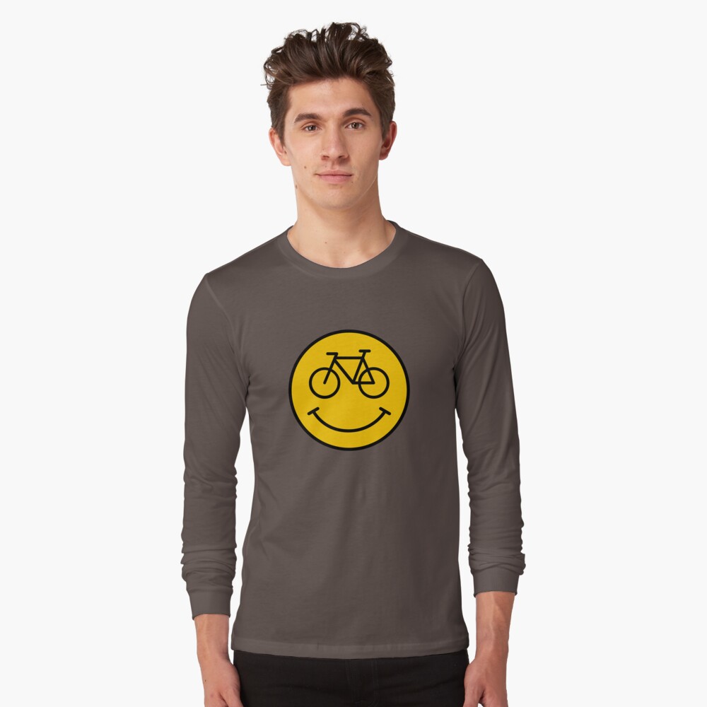 "Bicycle Smiley Bike Smile Retro Cycling Emoji" Sticker for Sale by ...