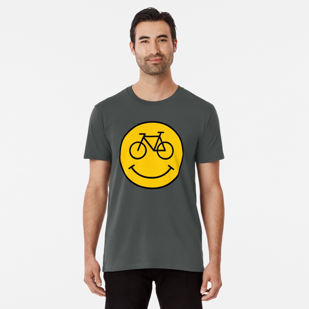 "Bicycle Smiley Bike Smile Retro Cycling Emoji" Sticker for Sale by ...