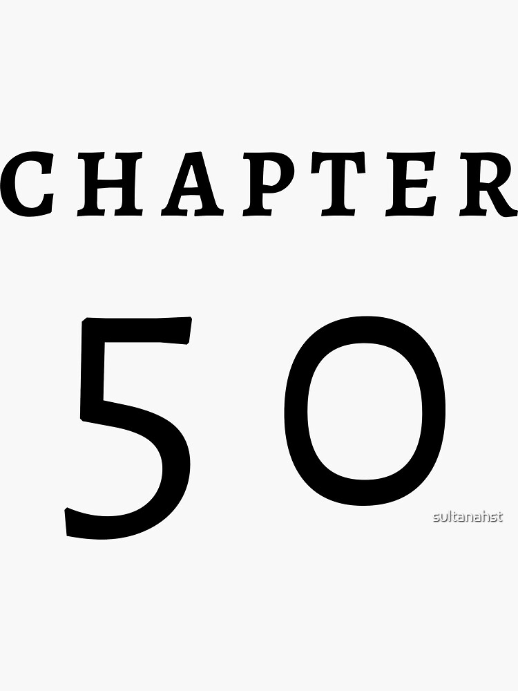 "CHAPTER 50 birthday gift for 50 years old | 50s Stickers" Sticker for ...