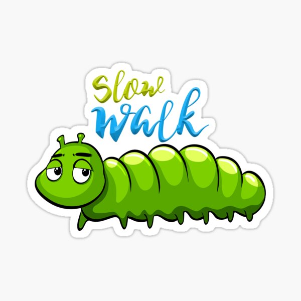 "SlowWalk" Sticker for Sale by Bikay | Redbubble