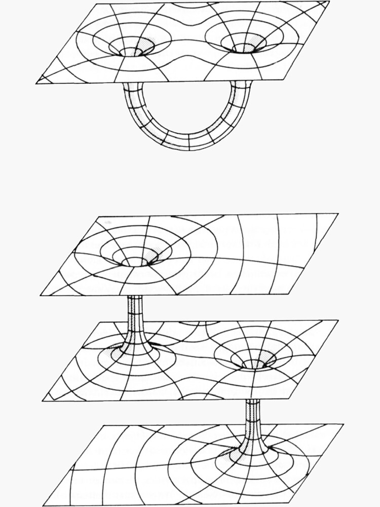 "wormholes" Sticker for Sale by monomachine | Redbubble