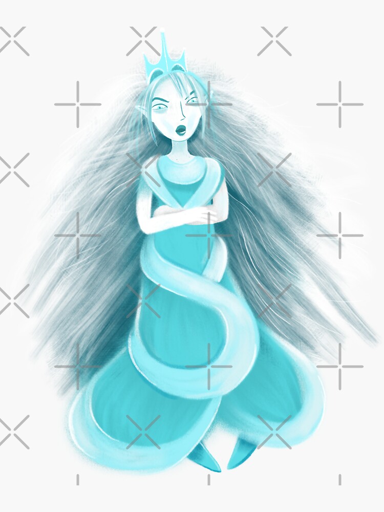 "The snow Queen" Sticker for Sale by jasmineberry | Redbubble