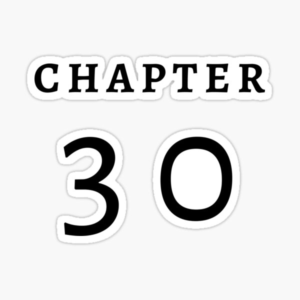 "CHAPTER 30 birthday gift for 30 years old | 30s Stickers" Sticker for ...