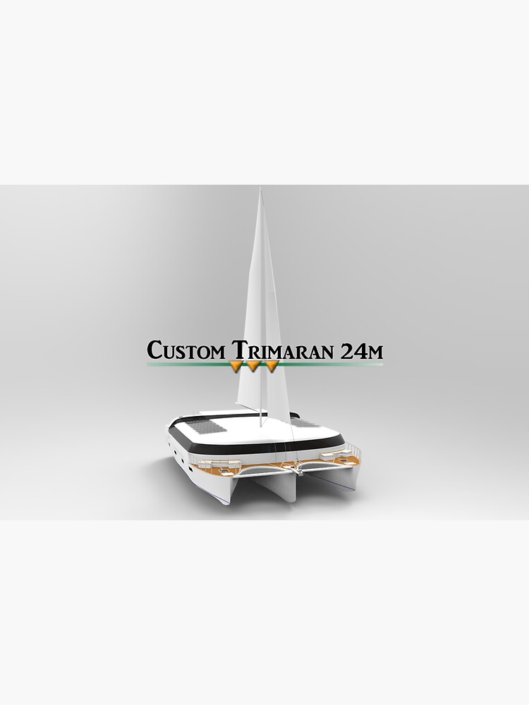 "Custom Trimaran 24m" Sticker for Sale by CustomFibre | Redbubble