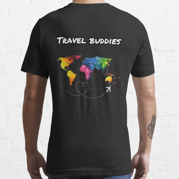 "Travel Buddies - World Map design" T-shirt for Sale by M-erci ...