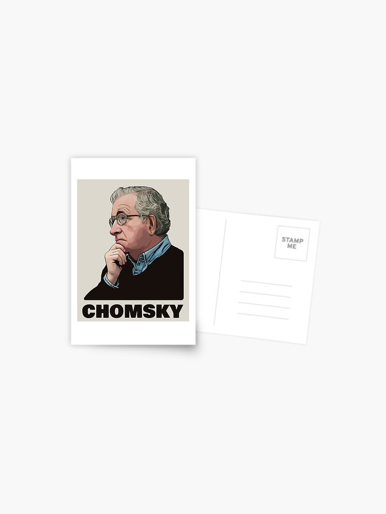"Noam Chomsky" Postcard for Sale by CarlsArt | Redbubble
