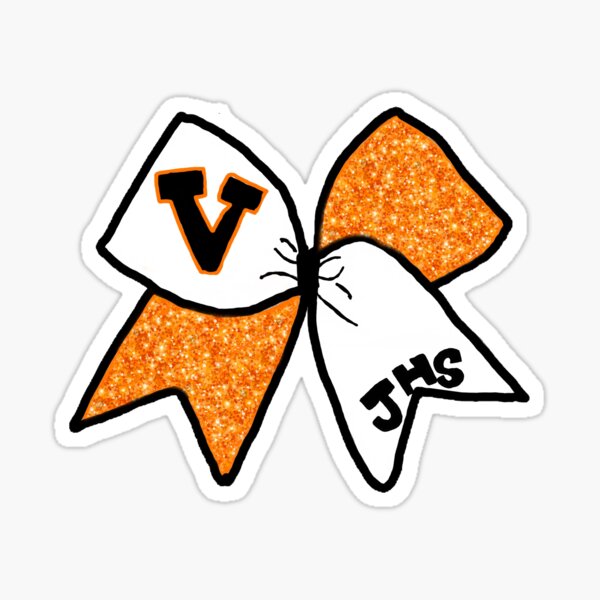 "Just cheer bow " Sticker by camillestevens | Redbubble