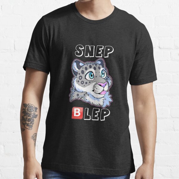 "Snep Blep" T-shirt for Sale by kimbasnowpaw | Redbubble | snow leopard ...