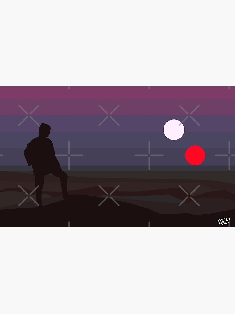 "BINARY SUNSET DESIGN" Poster for Sale by decmcgreal | Redbubble
