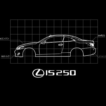 "LEXUS IS250 Blueprint " Poster for Sale by roflchopta | Redbubble