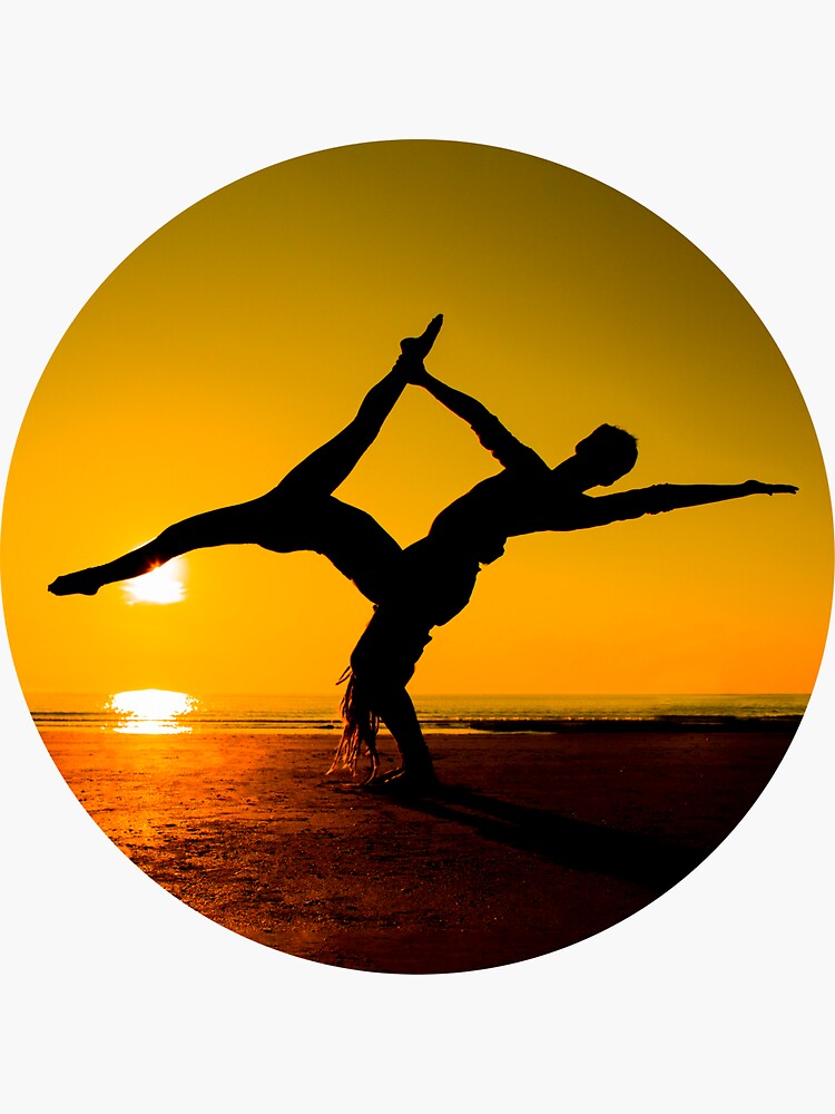 "Acro Sunset Silhouette by SadSac Designs" Sticker for Sale by ...