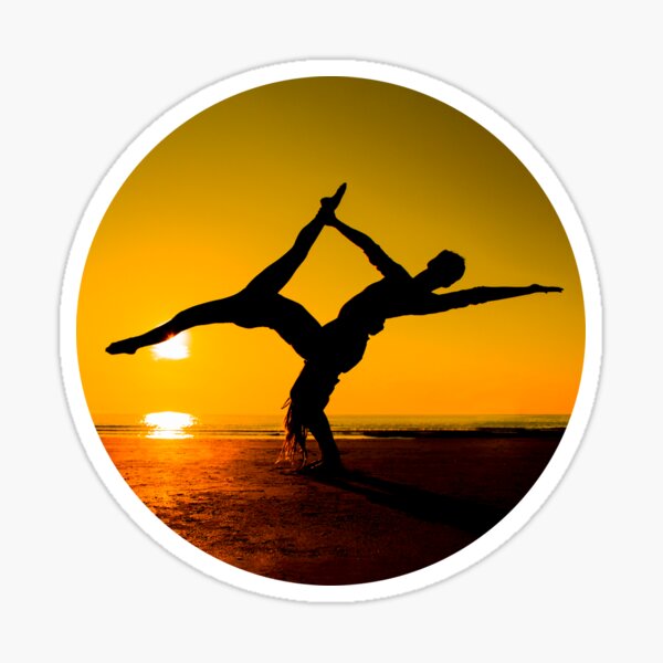 "Acro Sunset Silhouette by SadSac Designs" Sticker for Sale by ...