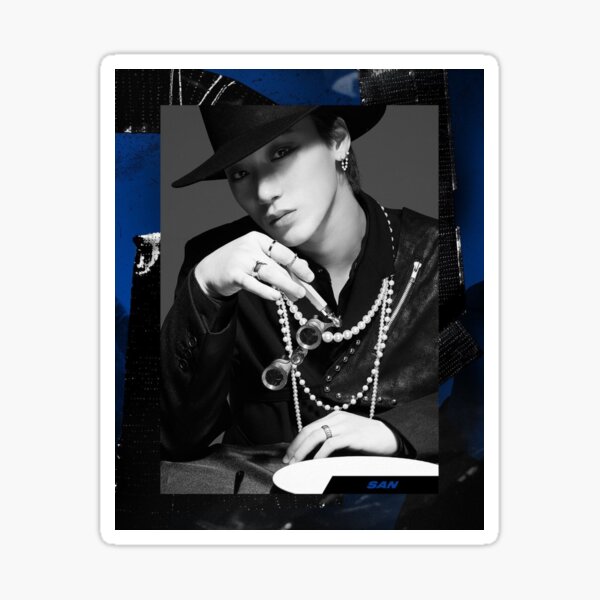 "ATEEZ San “answer”" Sticker for Sale by S-Satsuki | Redbubble