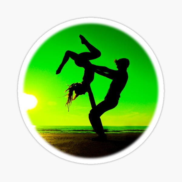 "Acro Sunset Silhouette by SadSac Designs" Sticker by SadSacDesigns ...