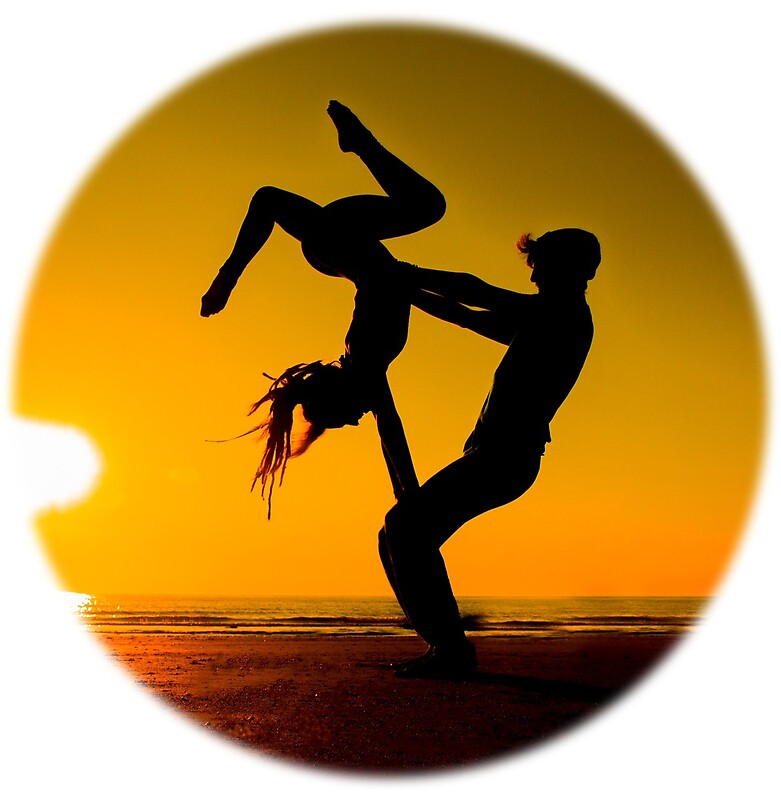"Acro Sunset Silhouette by SadSac Designs" by SadSacDesigns | Redbubble