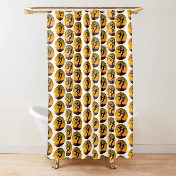 Rideau de douche « « Acro Sunset Silhouette » par SadSac Designs », par ...