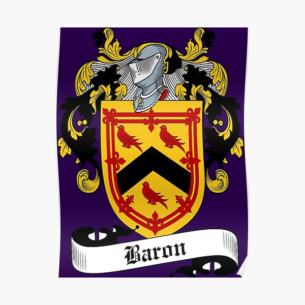 "Baron " Poster for Sale by HaroldHeraldry | Redbubble