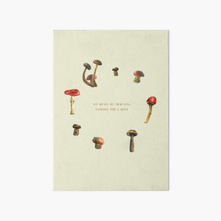 "Mushrooms - Sylvia Plath" Art Board Print for Sale by urfriendthemoon ...
