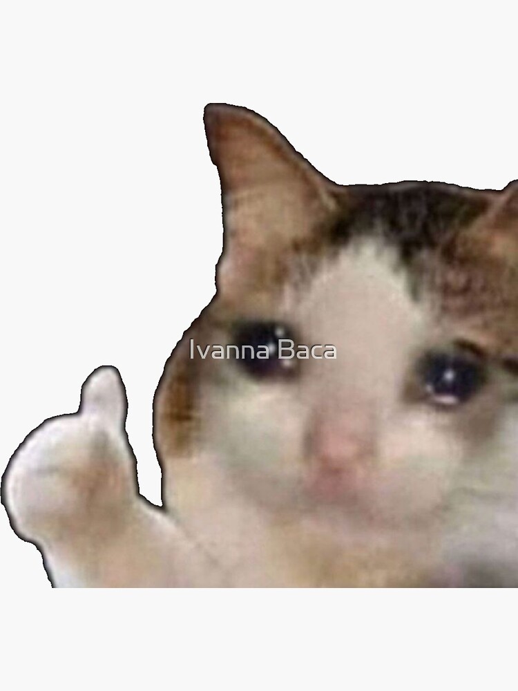 "Everything’s good cat" Sticker by blah707 | Redbubble