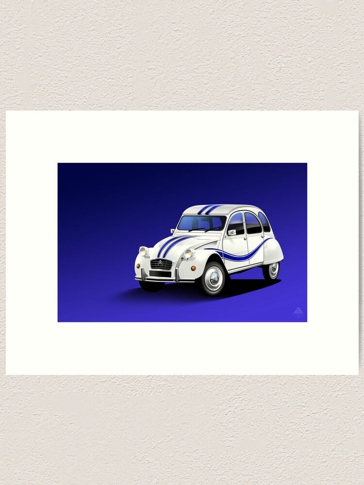 "Poster artwork - Citroen 2CV Beachcomber" Art Print by RJWautographics ...