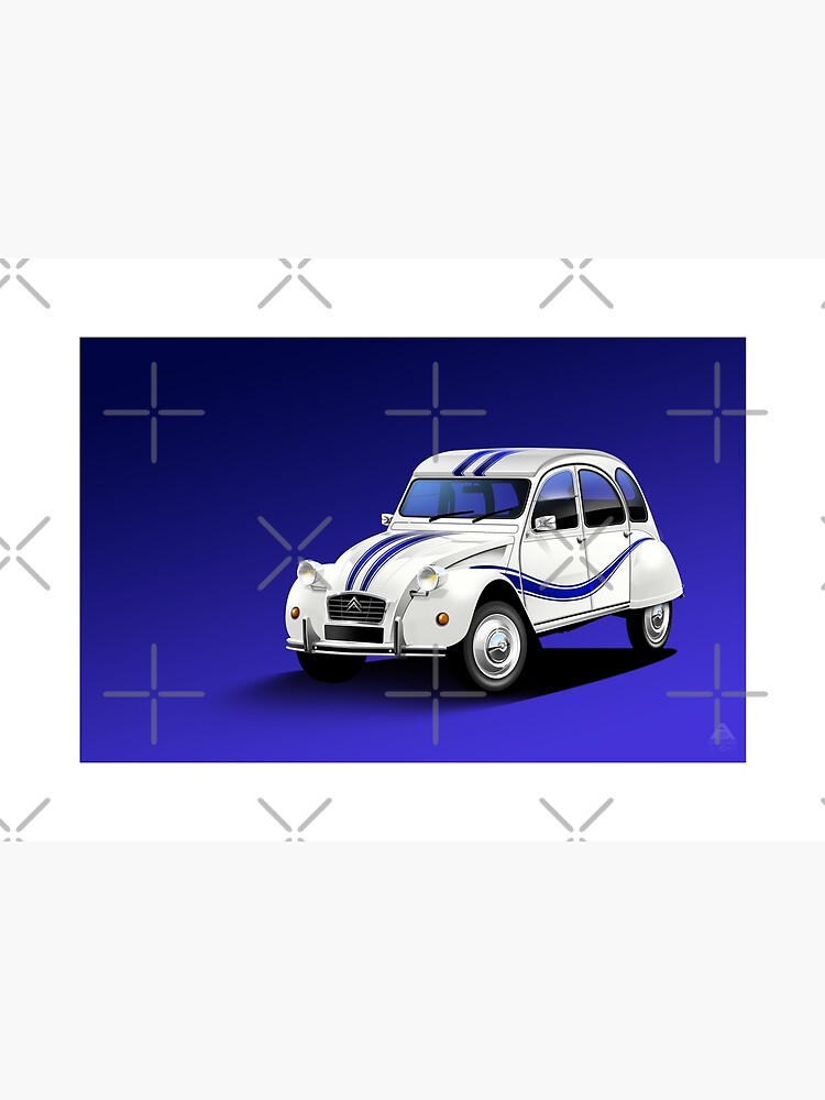 "Poster artwork - Citroen 2CV Beachcomber" Art Print by RJWautographics ...