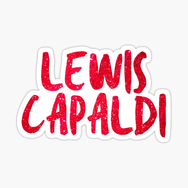 "Lewis Capaldi glitter" Sticker by PaulaPatata | Redbubble
