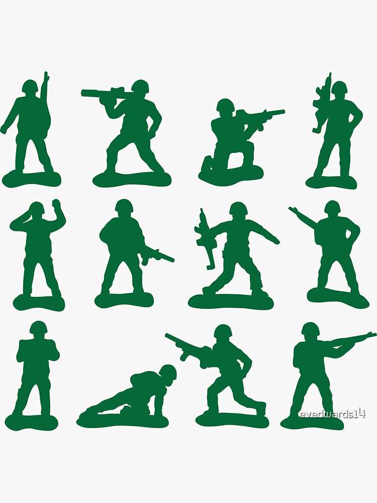 "Army Man Graphics" Sticker for Sale by evedwards14 | Redbubble