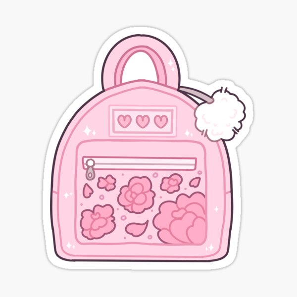 "cute backpack!" Sticker for Sale by Adoreleena | Redbubble