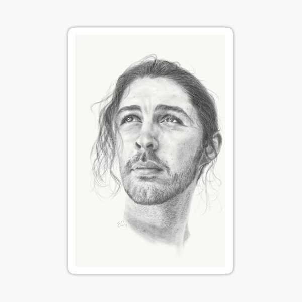 "Hozier Drawing" Sticker by emily-c98 | Redbubble