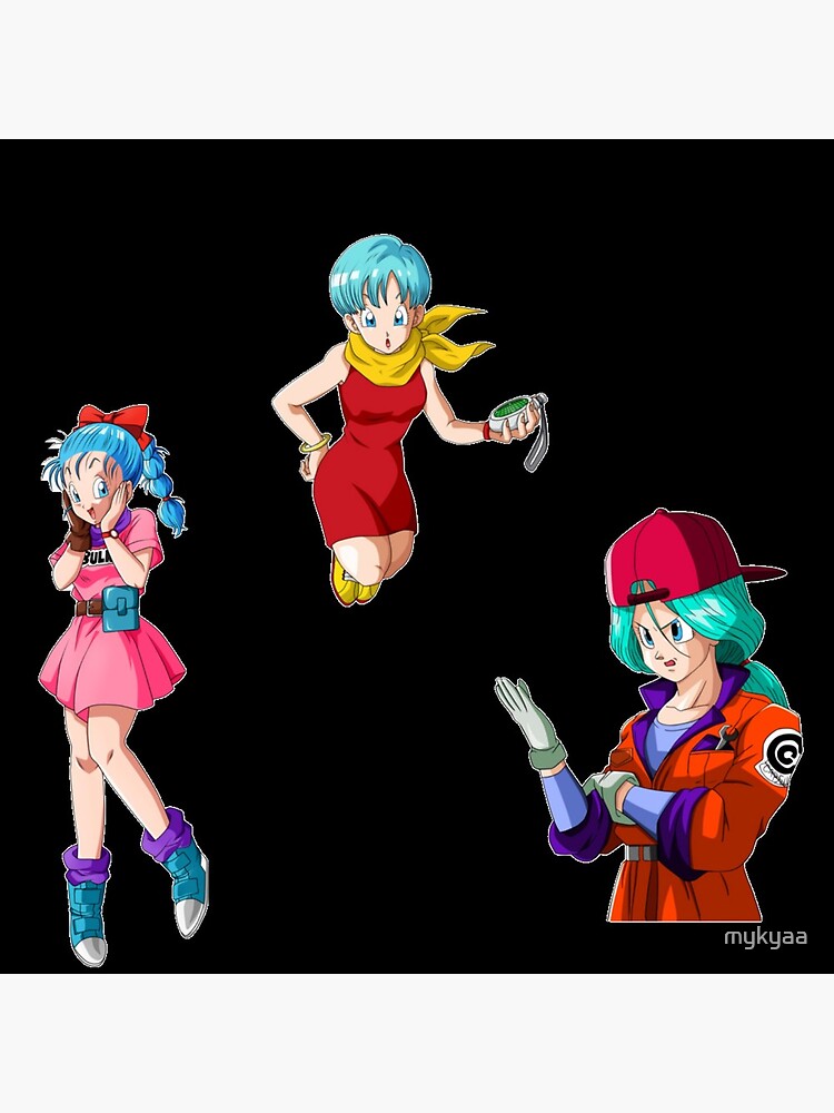 "Three Stages of Bulma" Art Print by mykyaa | Redbubble