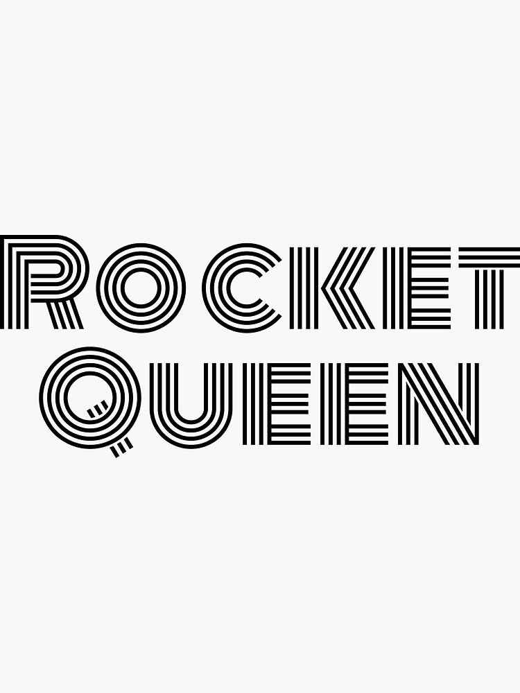"Rocket Queen" Sticker by TeleJager | Redbubble