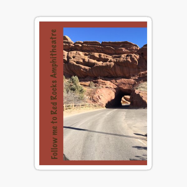 "Red Rocks Amphitheatre" Sticker by kmcon56 | Redbubble