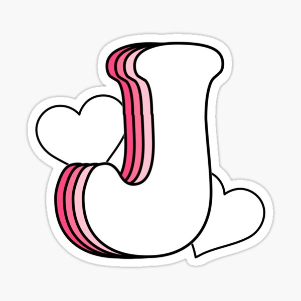"J basic retro" Sticker for Sale by livlit | Redbubble