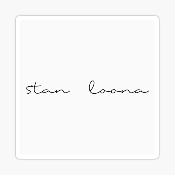 "Stan Loona Sticker" Sticker by celph0ne | Redbubble