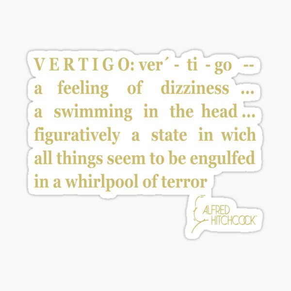 "VERTIGO" Sticker by BUBBLESBERG | Redbubble