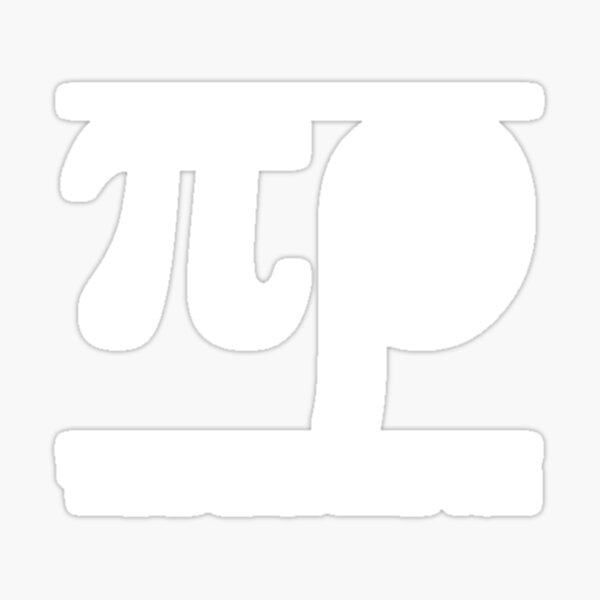 "Pi Rho - White" Sticker by bancks | Redbubble