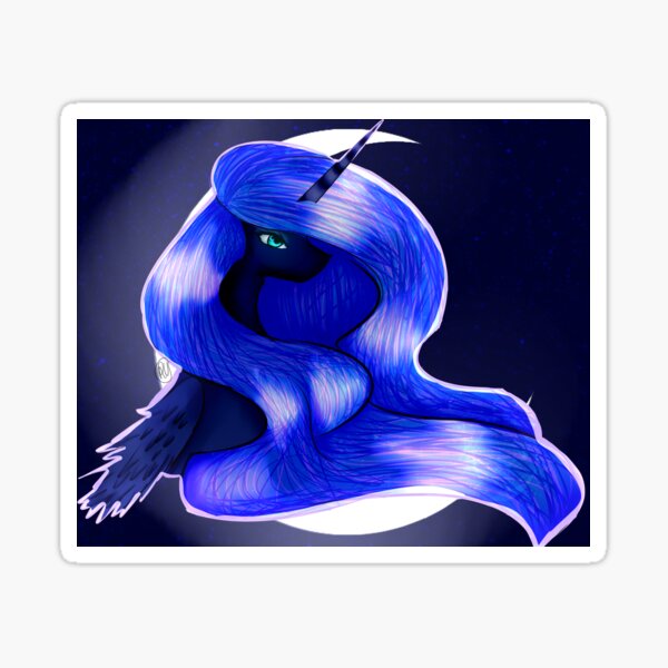 "Luna" Sticker by RVillny | Redbubble